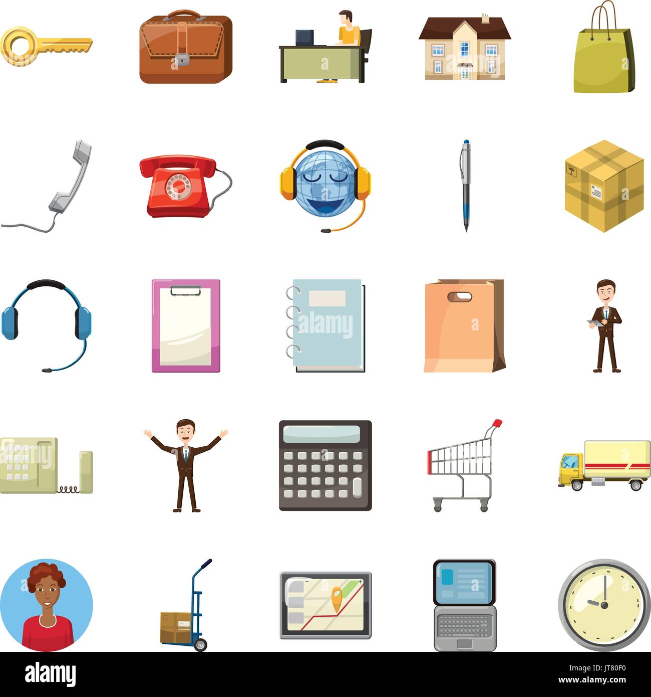 Sphere of activity icons set, outline style Stock Vector Image & Art ...