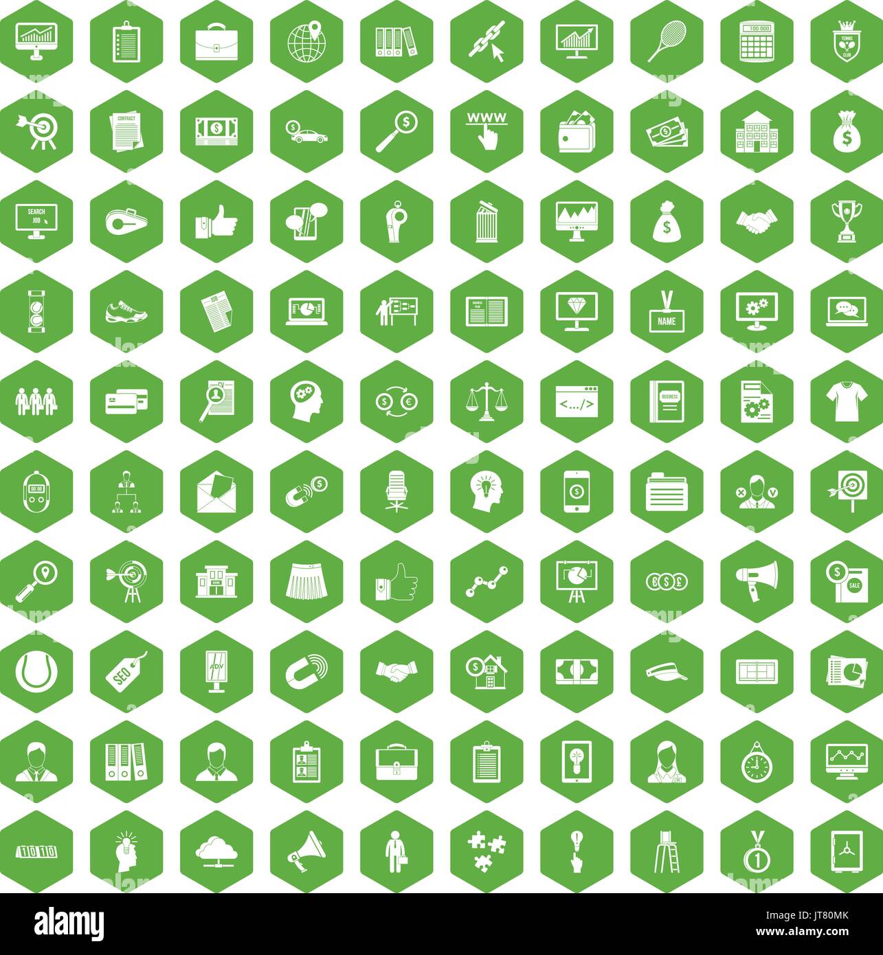 100 partnership icons hexagon green Stock Vector Image & Art - Alamy