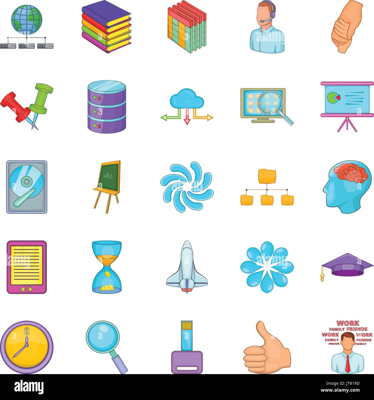 Department icons set, cartoon style Stock Vector Image & Art - Alamy
