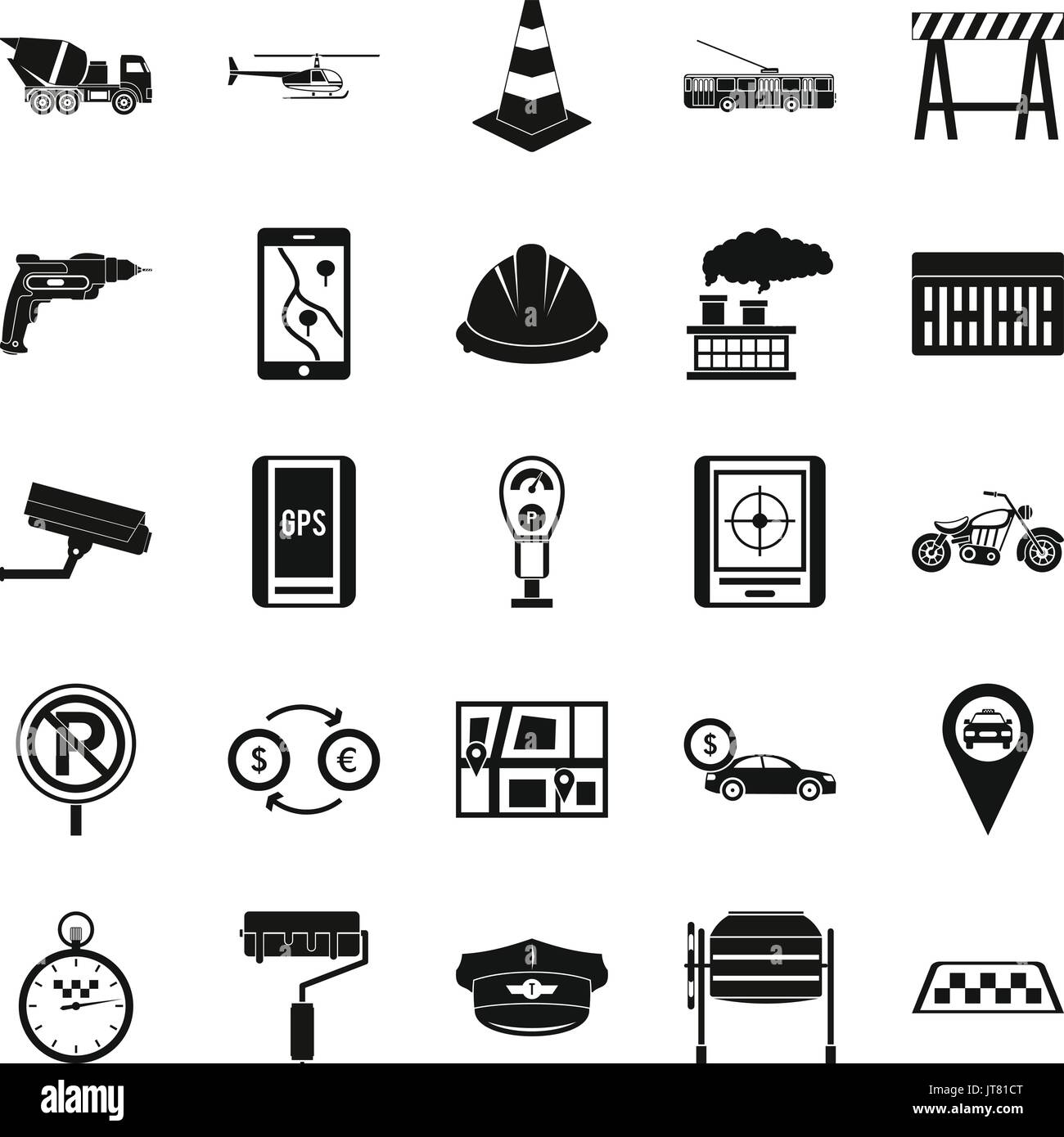 Mechanical engineering icons set, simple style Stock Vector Image & Art - Alamy