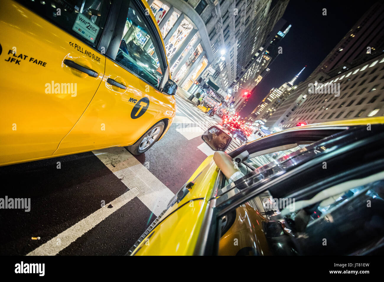 Nyc taxi cab inside hi-res stock photography and images - Alamy