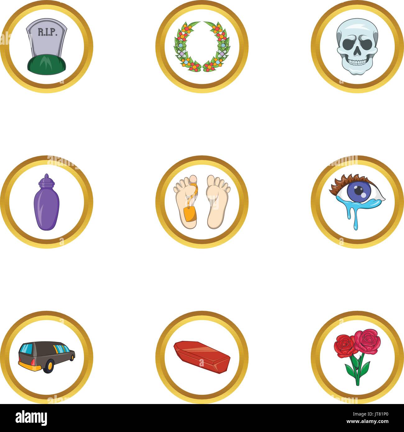 Funeral photo frame black Stock Vector Images - Alamy