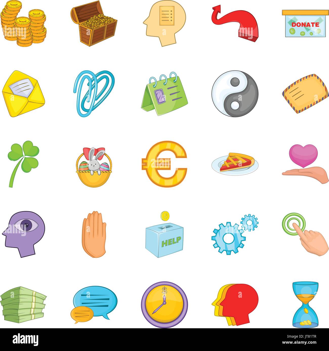 Benevolence icons set, cartoon style Stock Vector Image & Art - Alamy