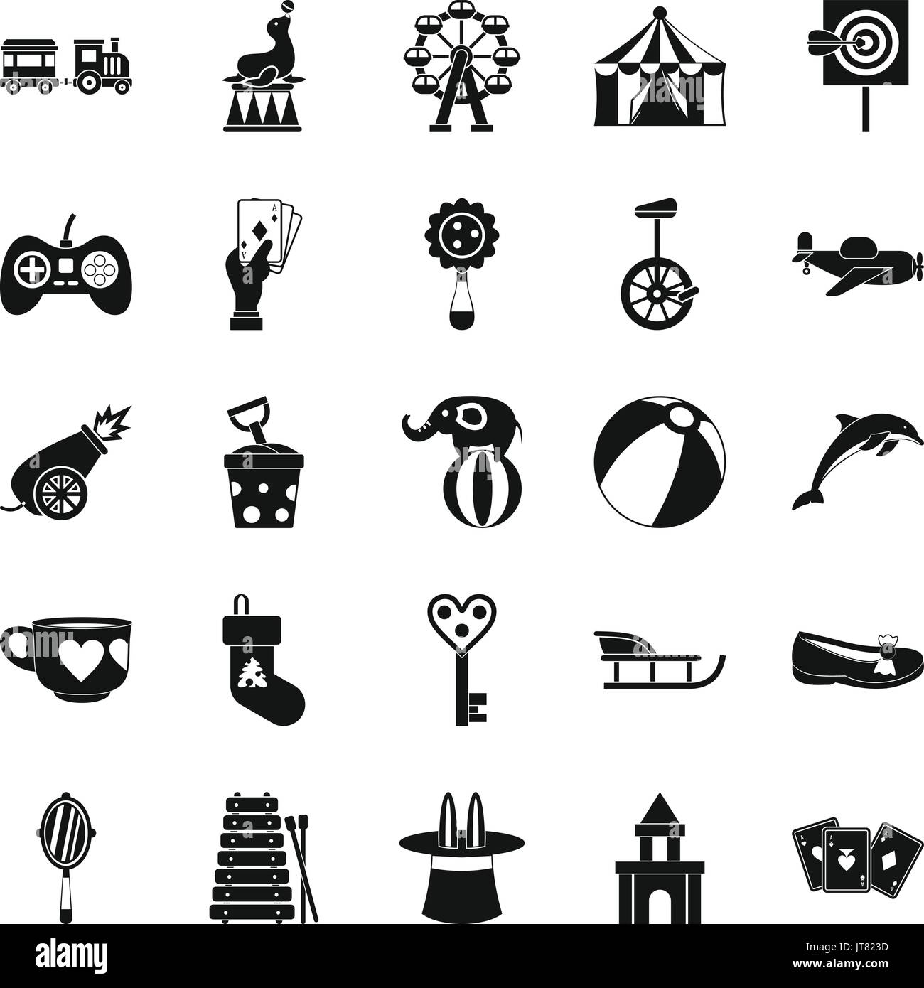 Tad icons set, simple style Stock Vector Image & Art - Alamy