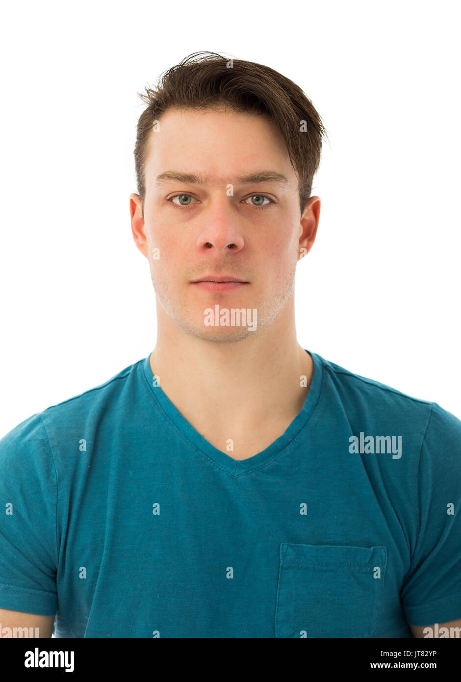 Young man passport photo hi-res stock photography and images - Alamy