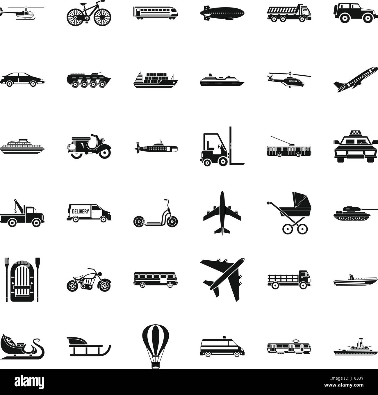 Driving icons set, simple style Stock Vector Image & Art - Alamy