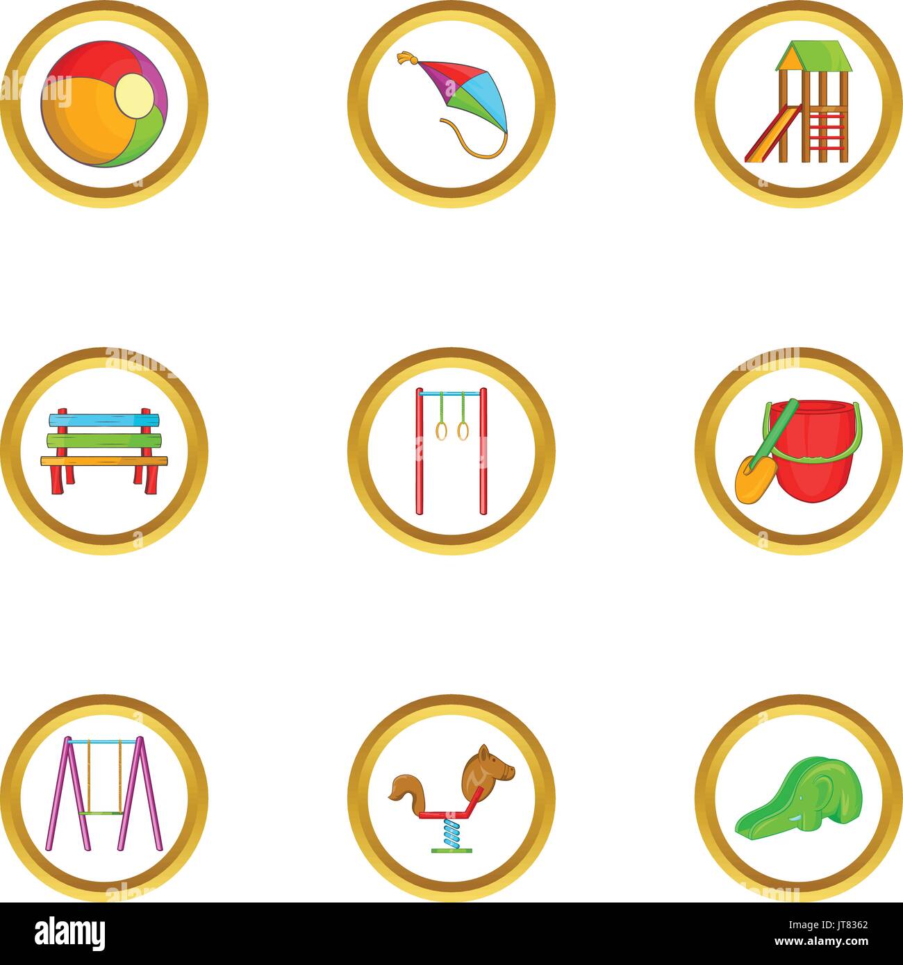Kid playground icon set, cartoon style Stock Vector Image & Art - Alamy Kid playground icon set, cartoon style Stock Vector Image & Art - Alamy