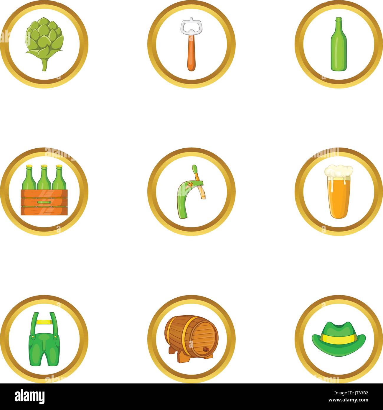 Ireland tradition icon set, cartoon style Stock Vector Image & Art - Alamy