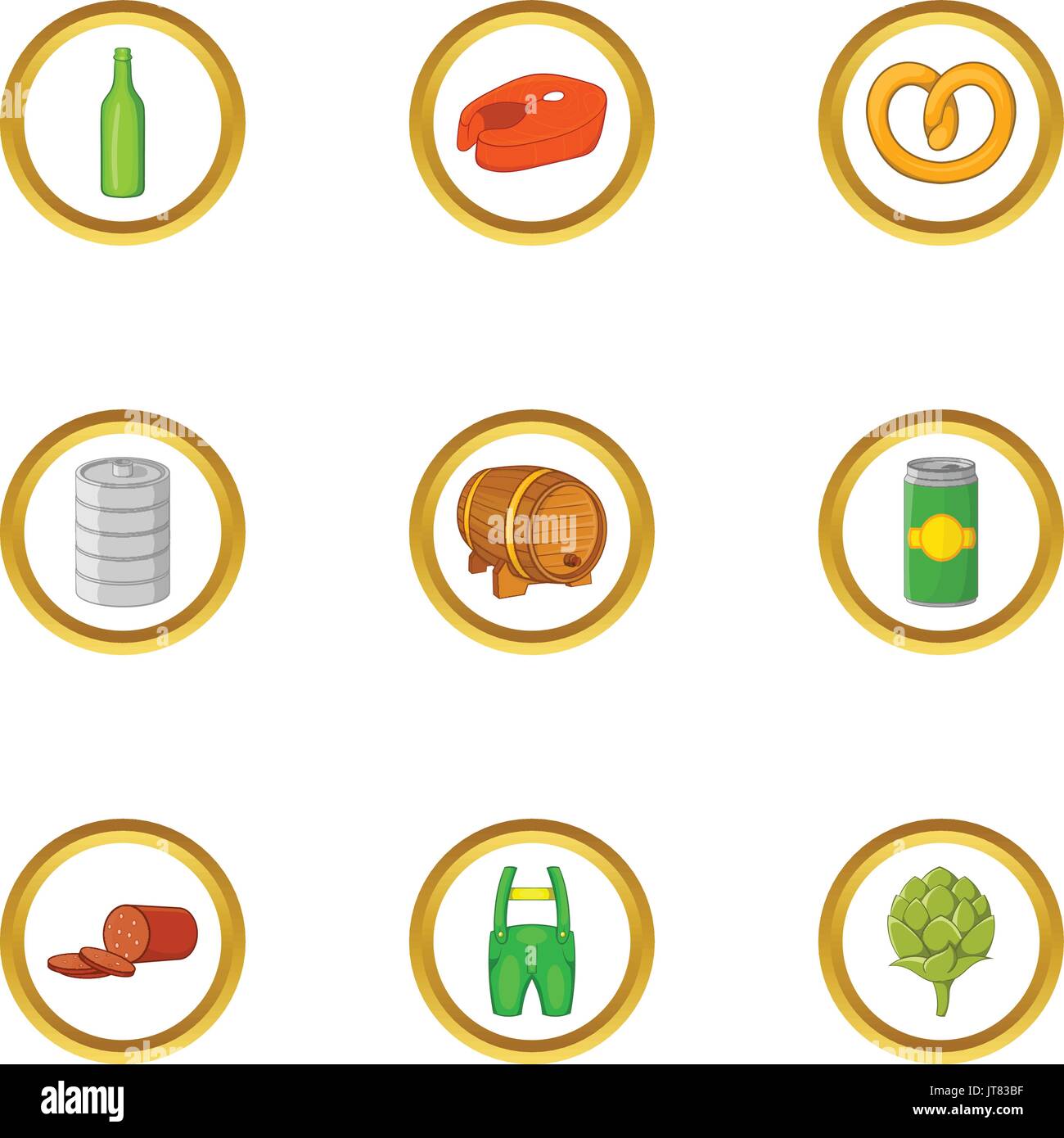 Ireland nation icon set, cartoon style Stock Vector Image & Art - Alamy