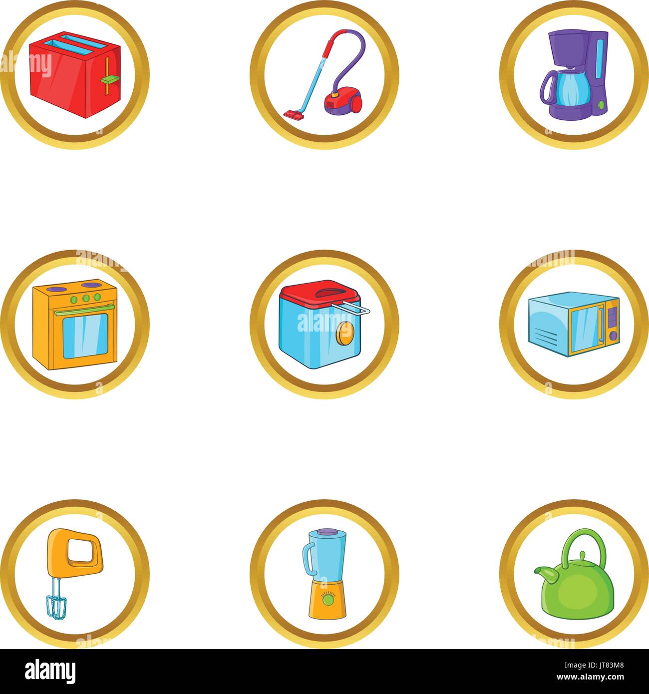 House electronics icon set, cartoon style Stock Vector Image & Art - Alamy