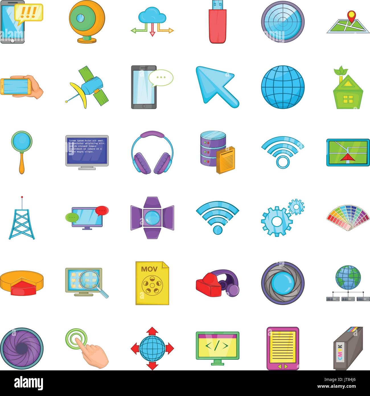 Web development icons set, cartoon style Stock Vector Image & Art - Alamy