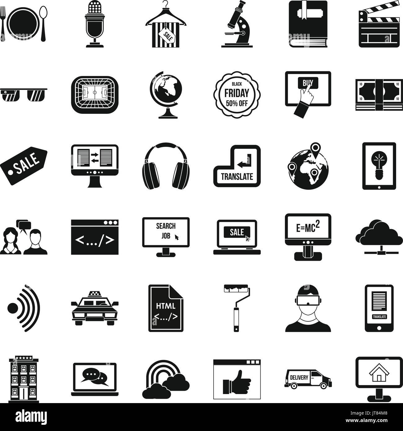 Web site icons set, simple style Stock Vector Image & Art - Alamy