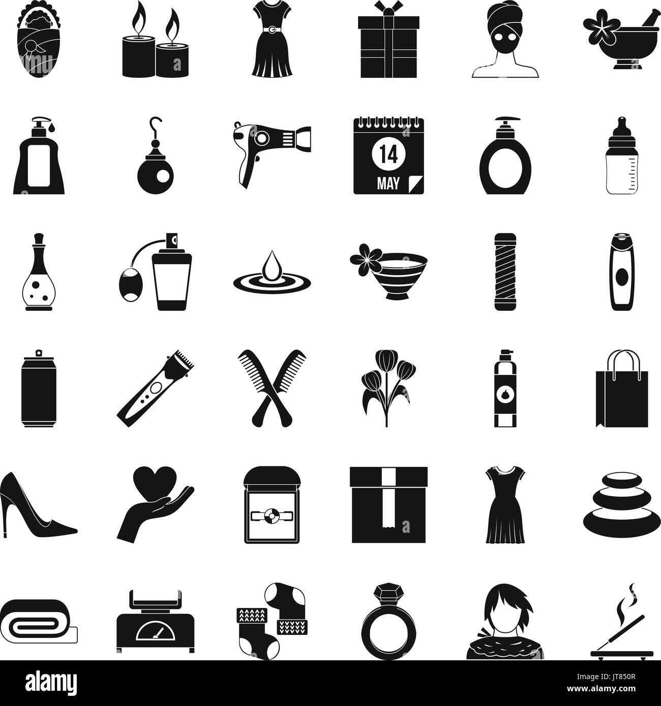 Woman icons set, simple style Stock Vector Image & Art - Alamy