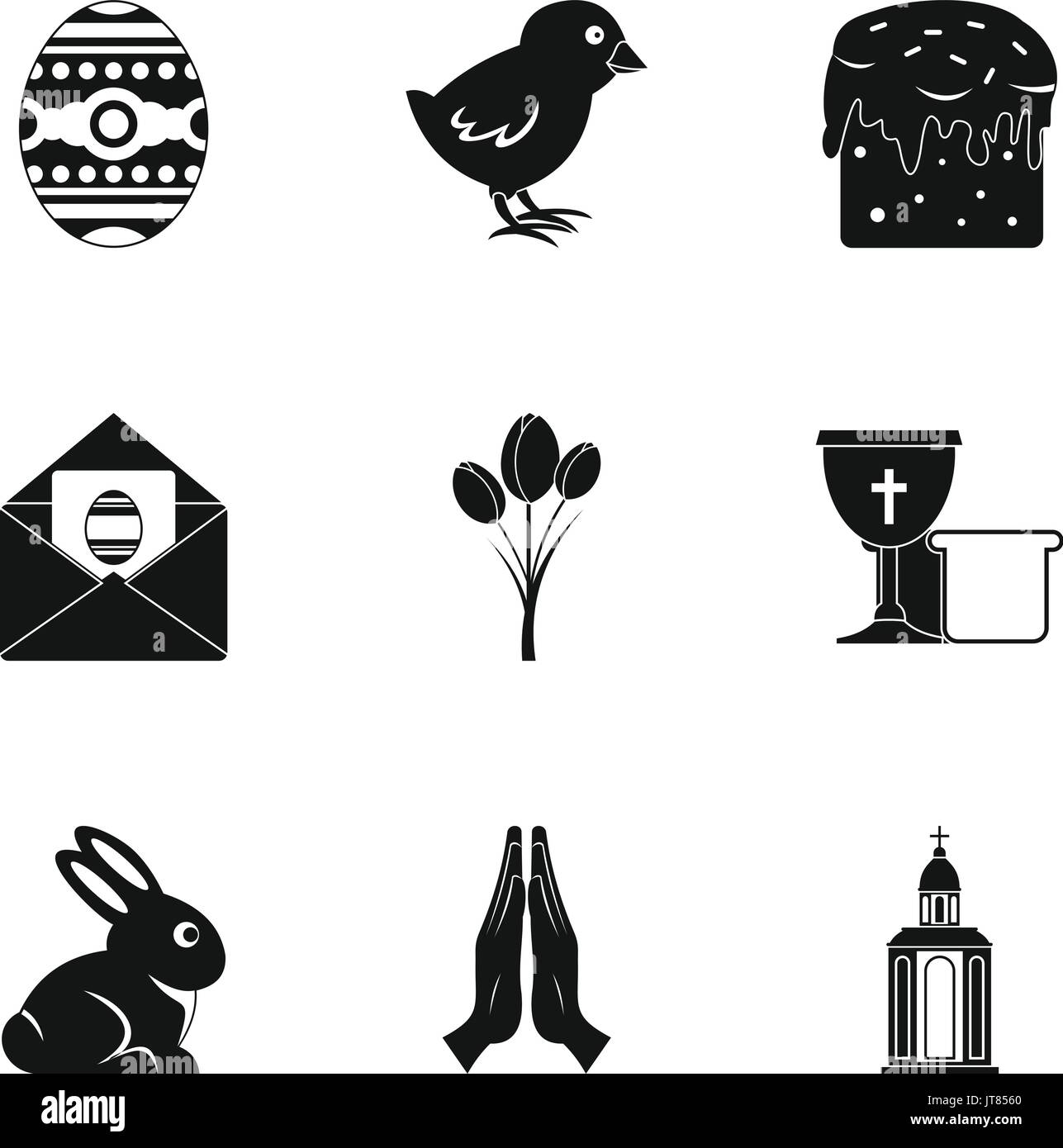 Easter day icon set, simple style Stock Vector Image & Art - Alamy