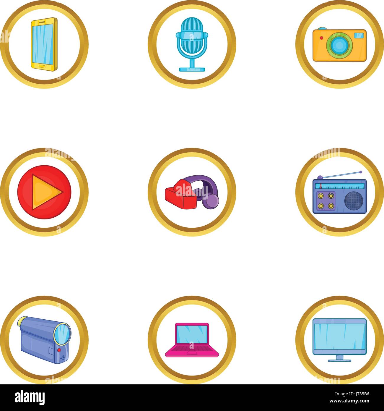 Smart device icons set, cartoon style Stock Vector Image & Art - Alamy