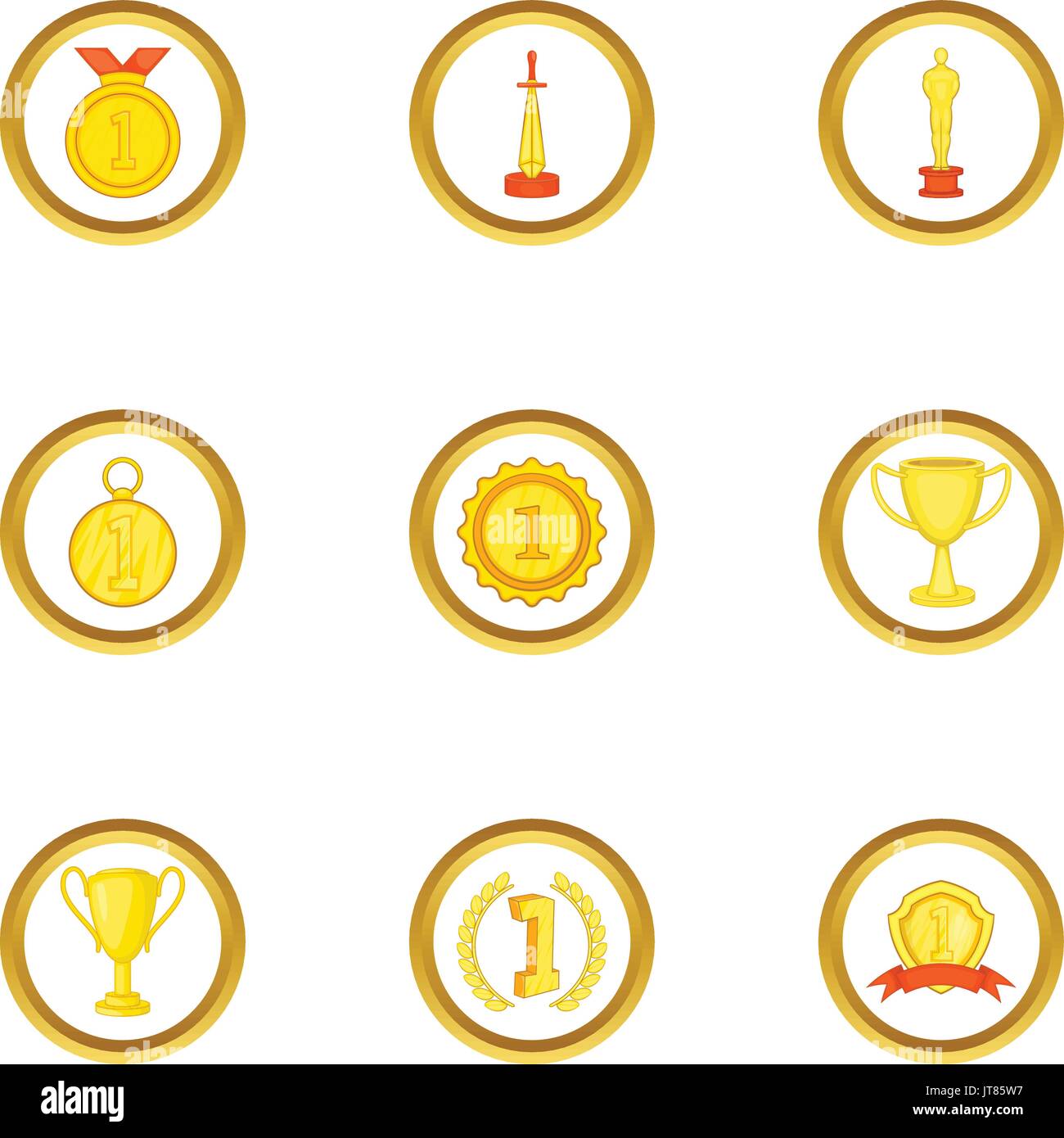 Awards icons set, cartoon style Stock Vector Image & Art - Alamy