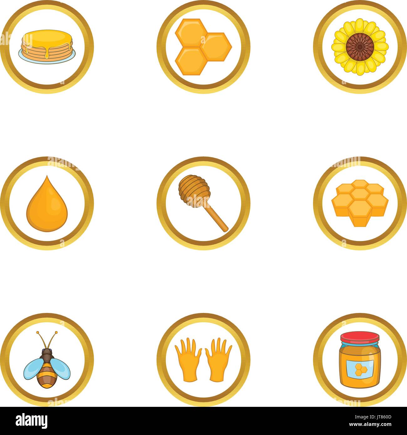 Beekeeper icons set, cartoon style Stock Vector Image & Art - Alamy