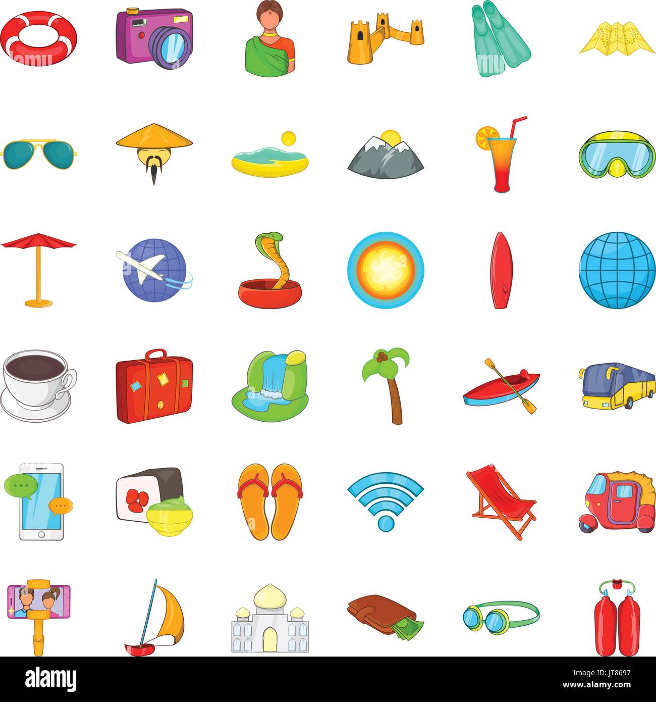 Good travel icons set, cartoon style Stock Vector Image & Art - Alamy