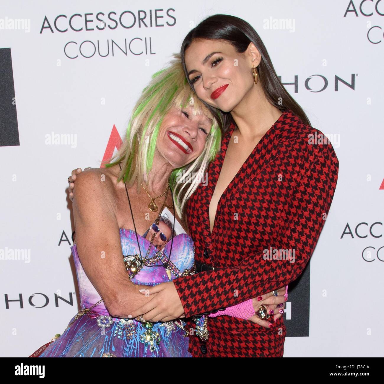 New York, NY, USA. 7th Aug, 2017. Betsey Johnson, Victoria Justice at ...
