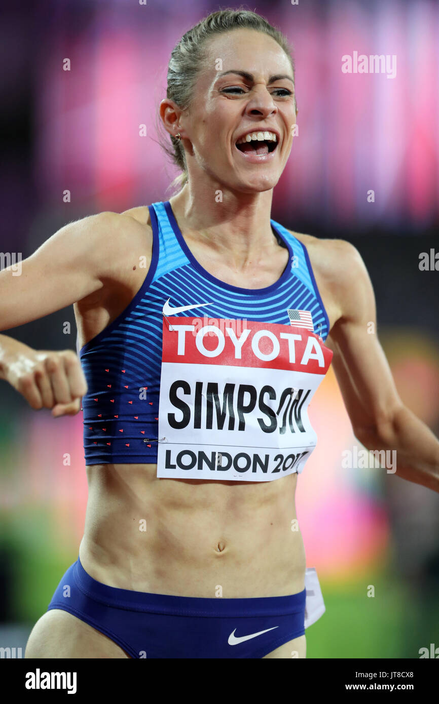 London, UK. 07-Aug-17. Jennifer SIMPSON of the USA celebrating her 2nd ...