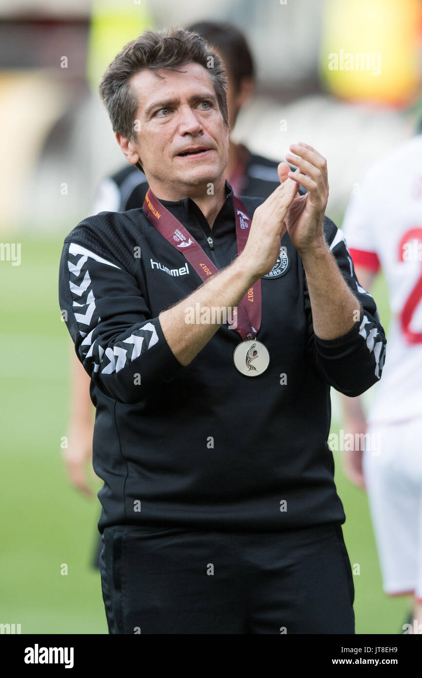 Trainer Nils Nielsen (DEN) ist enttaeuscht, entt uscht, Entt uschung ...