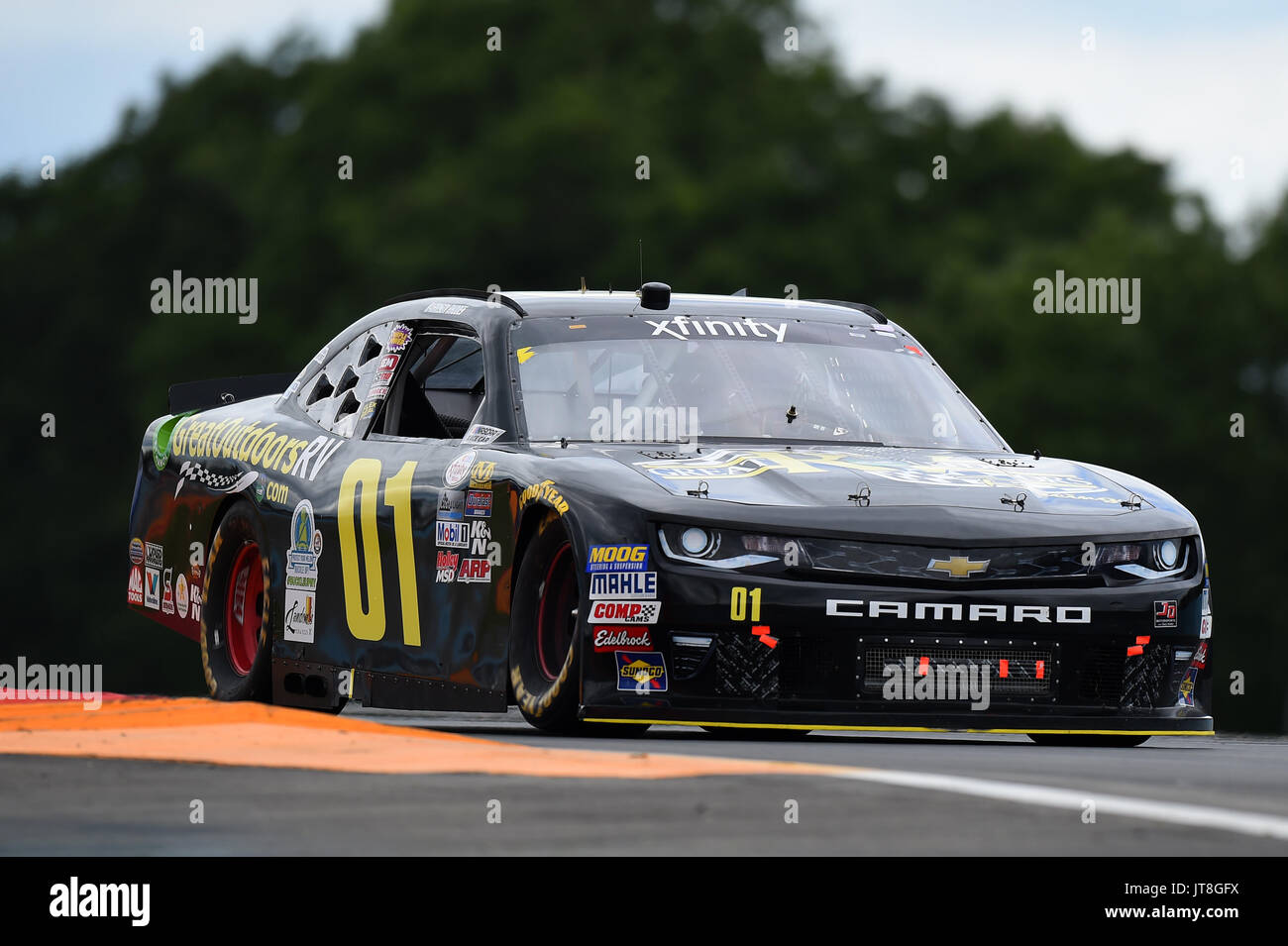 August 5, 2017: NASCAR Xfinity Series driver Harrison Rhodes #01 during ...
