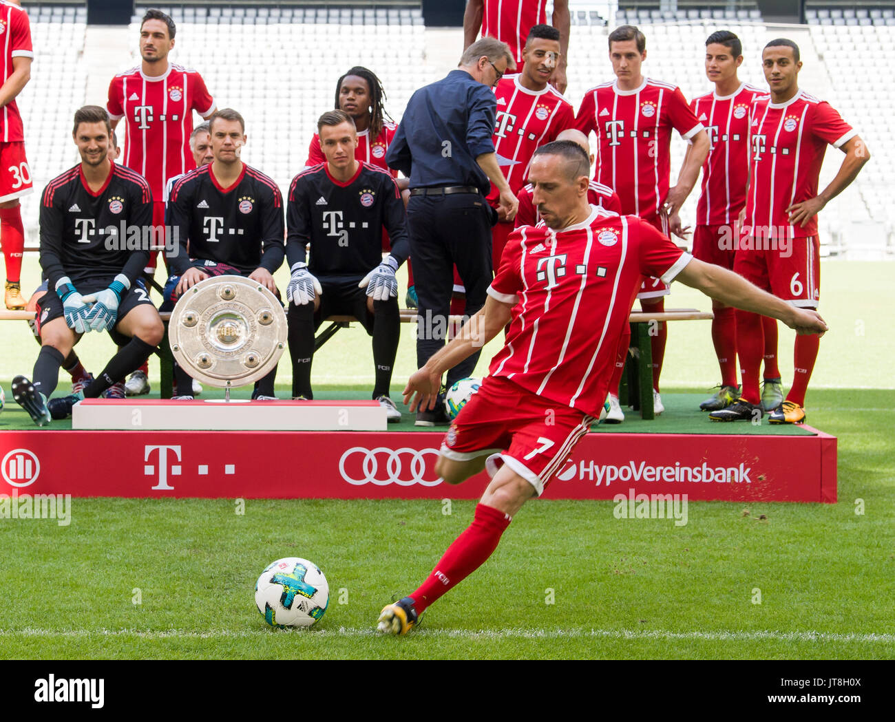 Munich, Germany. 8th Aug, 2017. FC Bayern Munich player Franck Ribery ...