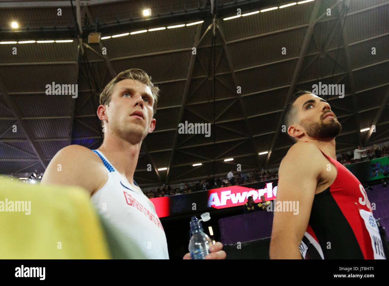 London, UK. 07-Aug-17. Jack GREEN representing Great Britain and Kariem ...