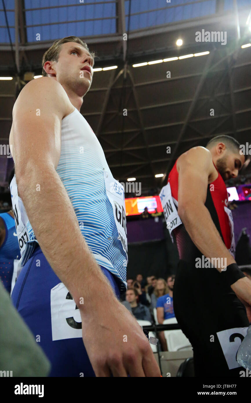 London, UK. 07-Aug-17. Jack GREEN representing Great Britain waiting to ...