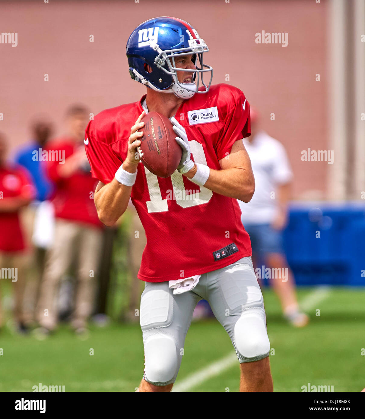 East Rutherford, USA. 8th August, 2017. New York Giants' quarterback ...