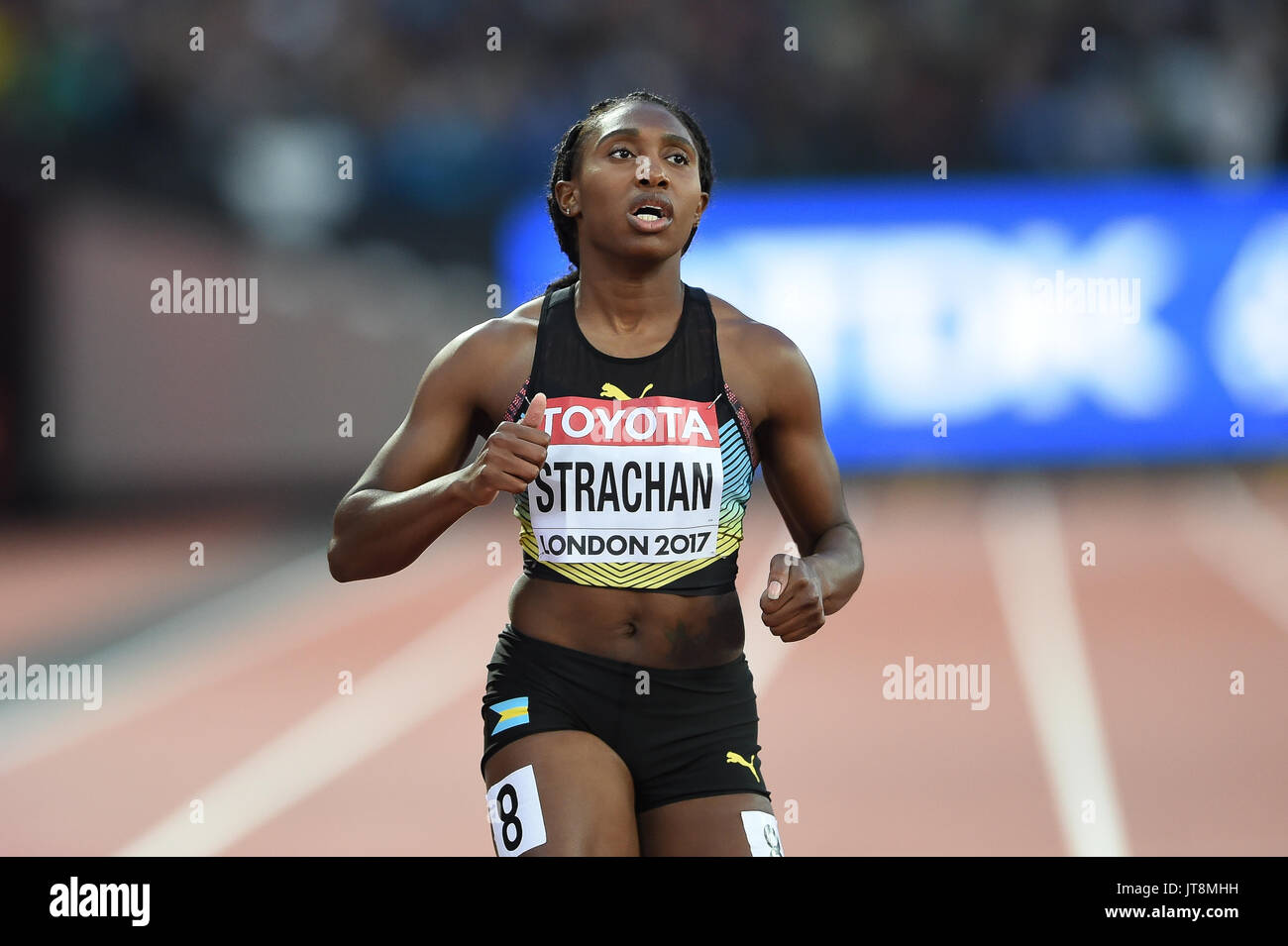 London, UK. 08th Aug, 2017. Anthonique STRACHAN, Bahamas. during 200 ...