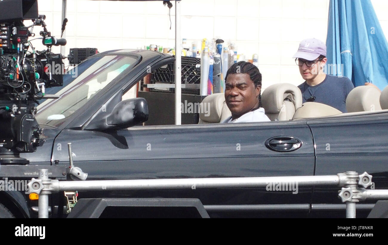 New York, New York, USA. 8th Aug, 2017. Tracy Morgan Filming The Last O ...