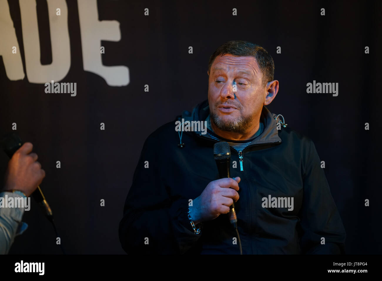 London, UK. 8th Aug, 2017. Shaun Ryder signing Black Grape's new album ...