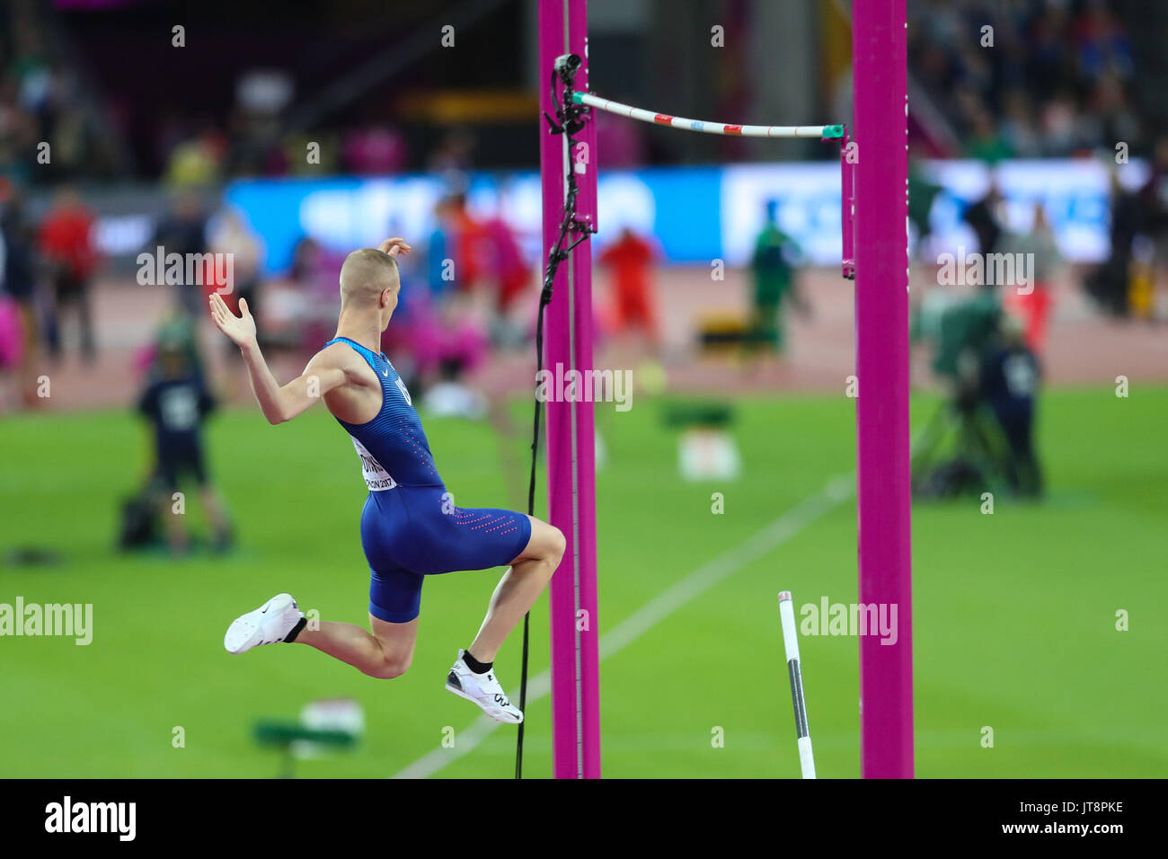 World champion in pole vault sam kendricks hi-res stock photography and ...