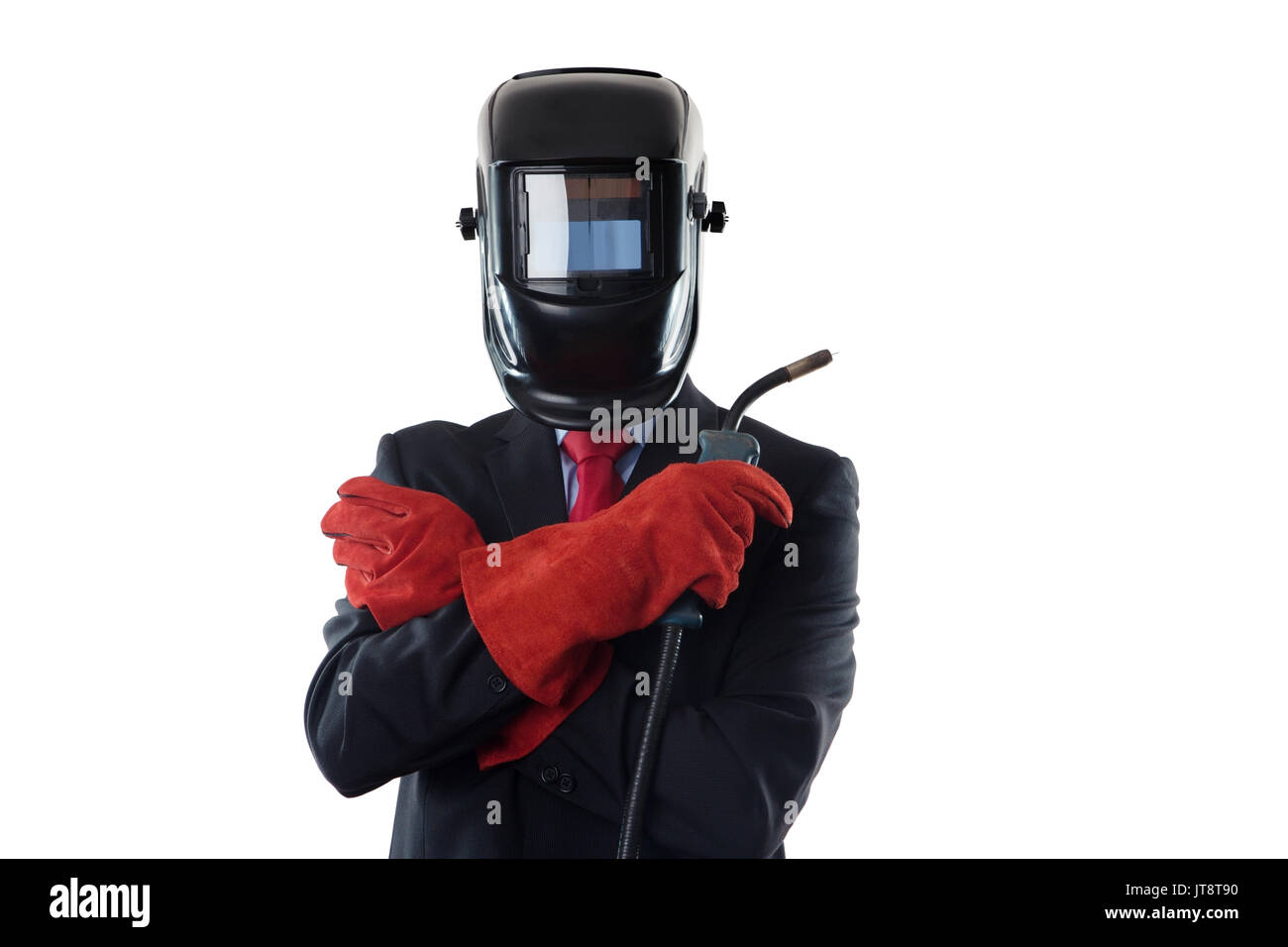 Portrait welder wearing protective welding hi-res stock photography and ...