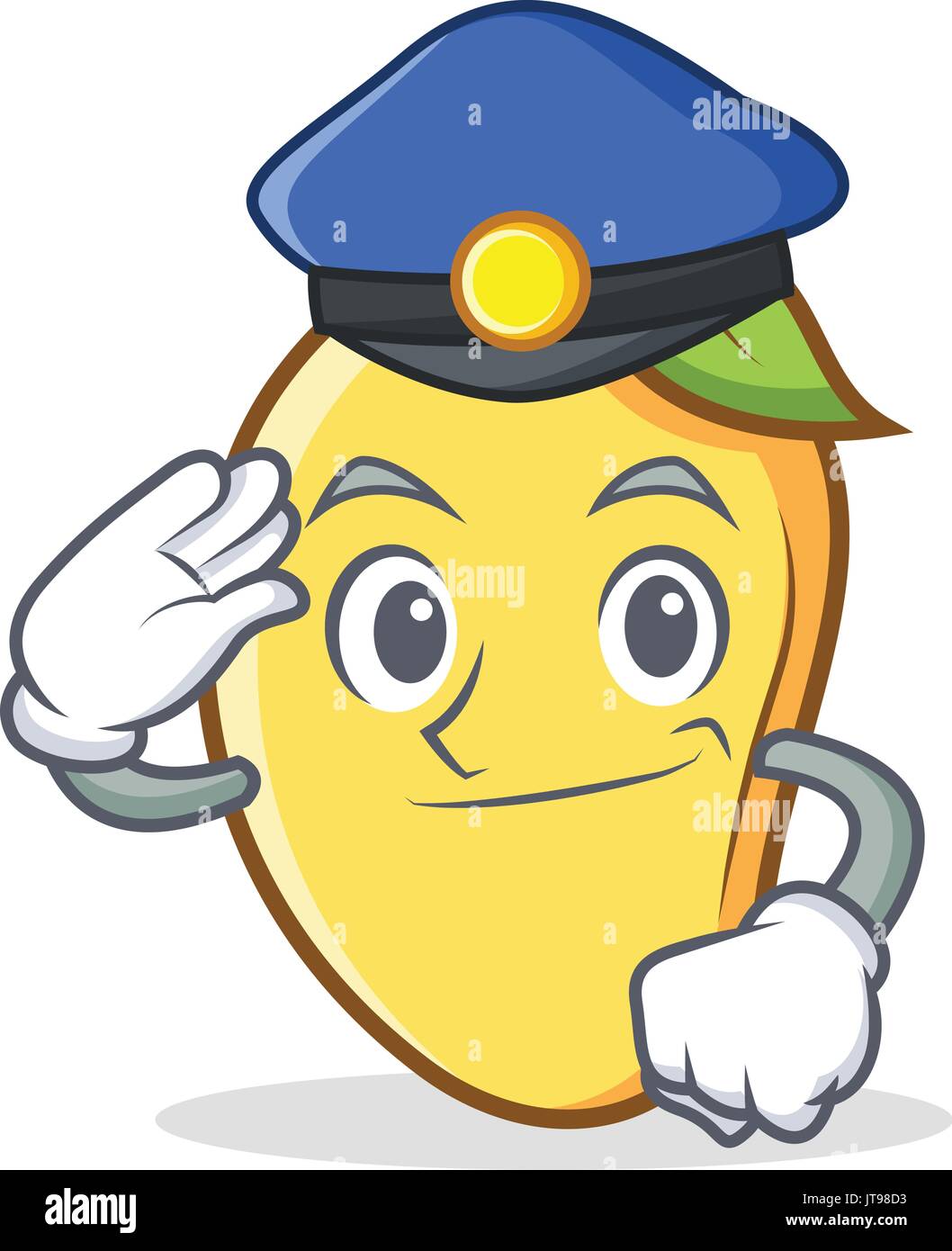 Police mango character cartoon mascot Stock Vector Image & Art - Alamy