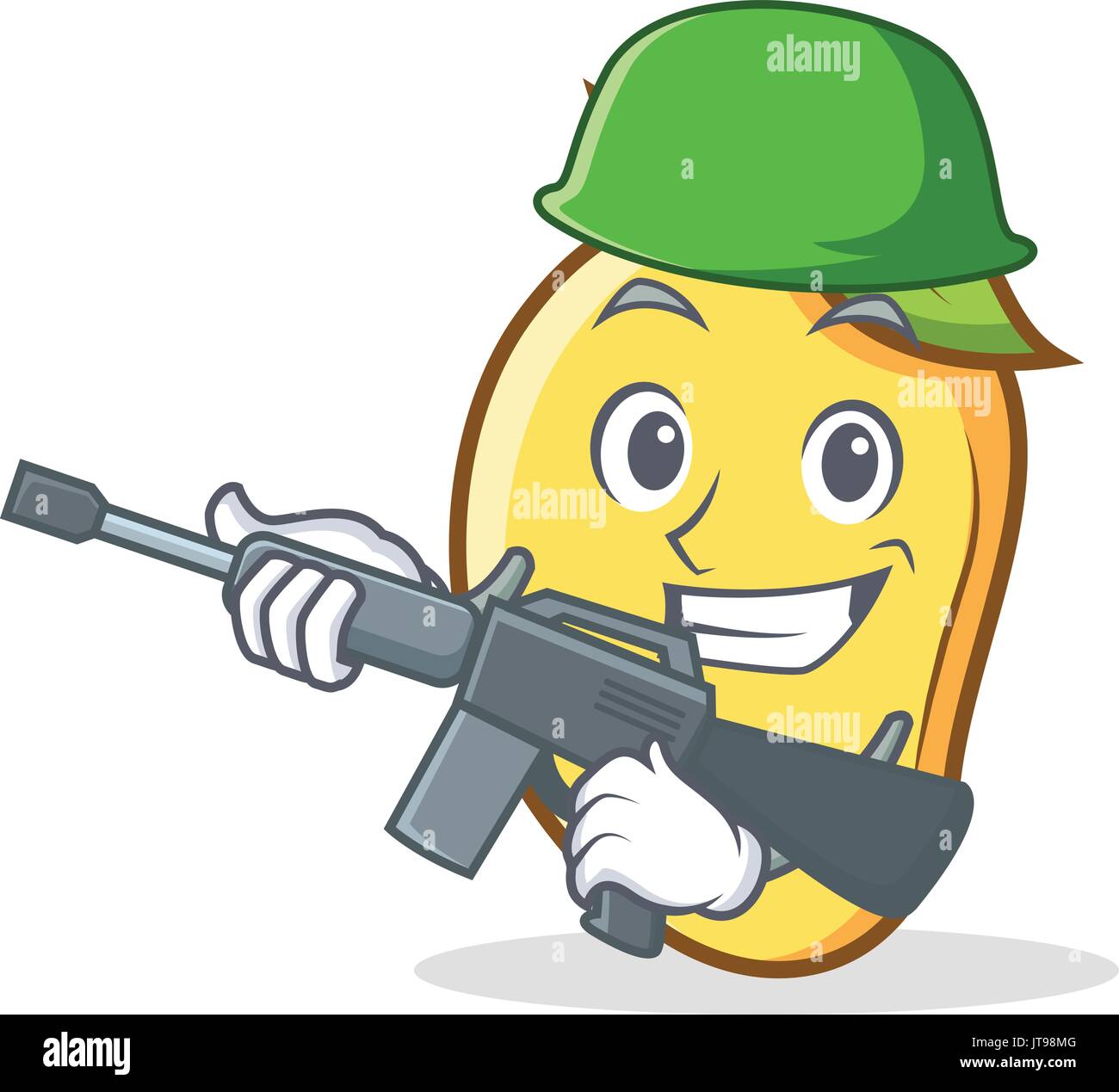 Army mango character cartoon mascot Stock Vector Image & Art - Alamy