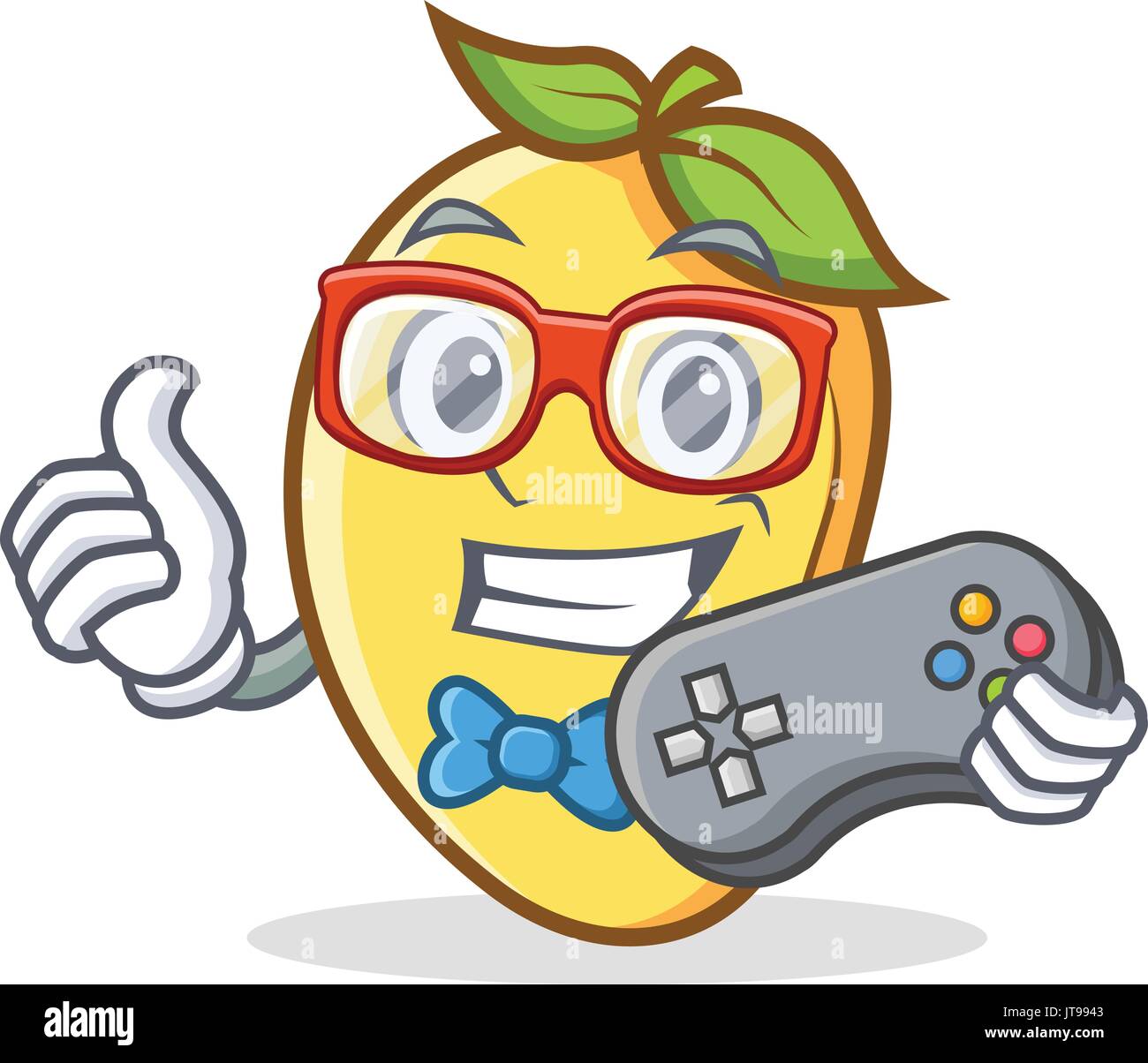 Gamer mango character cartoon mascot Stock Vector Image & Art - Alamy