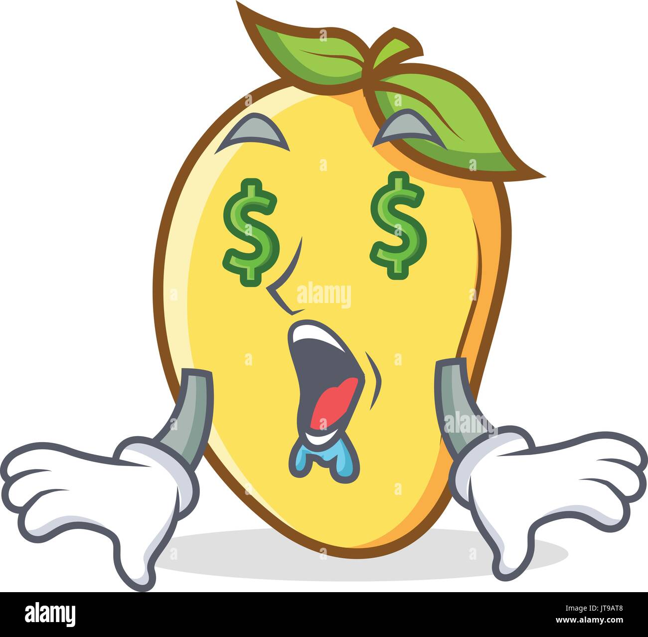 Money eye mango character cartoon mascot Stock Vector Image & Art - Alamy