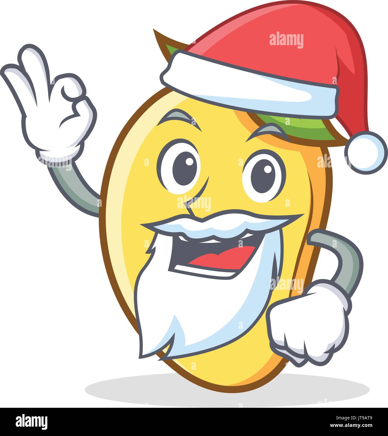 Santa mango character cartoon mascot Stock Vector Image & Art - Alamy