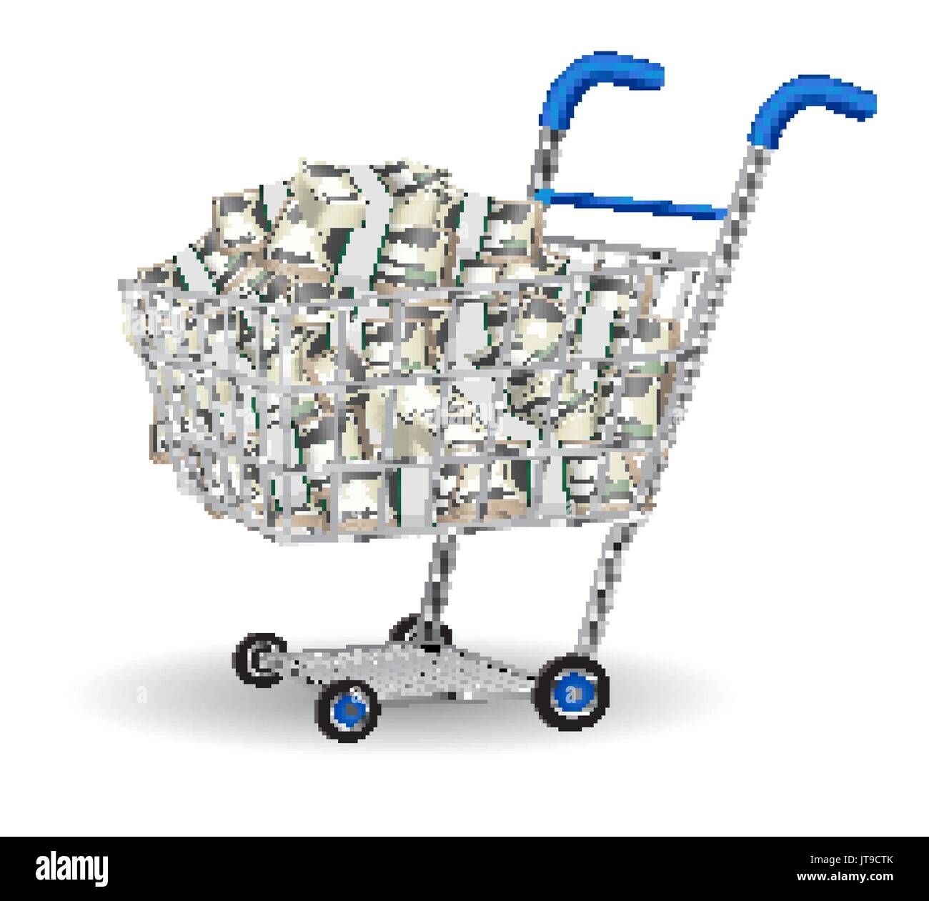 Dollar banknotes in cash Stock Vector Images - Alamy