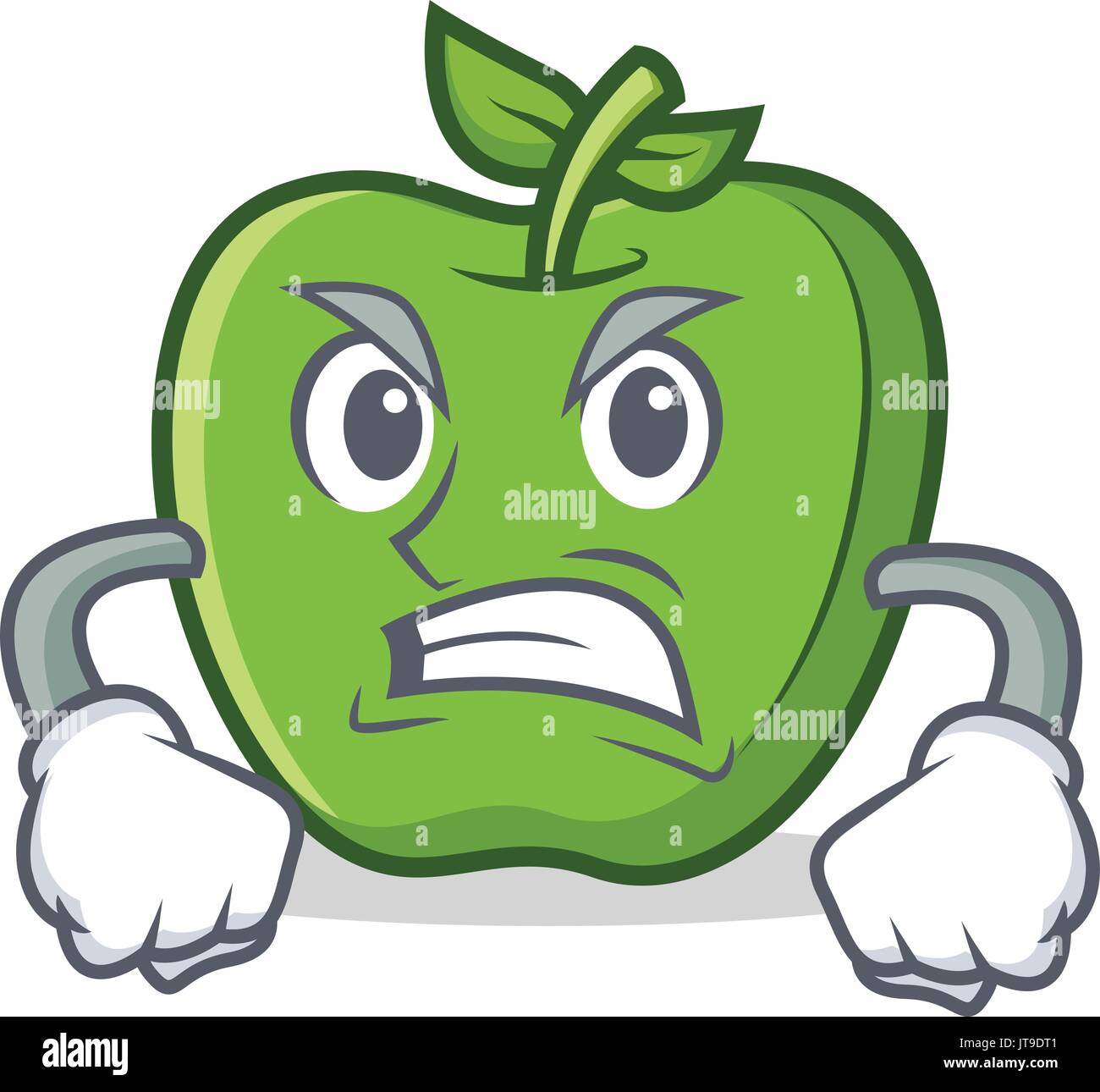 Angry apple design character hi-res stock photography and images - Alamy