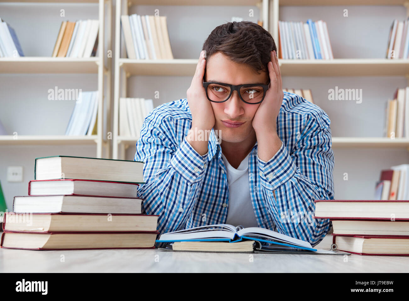 Confused student reader hi-res stock photography and images - Alamy