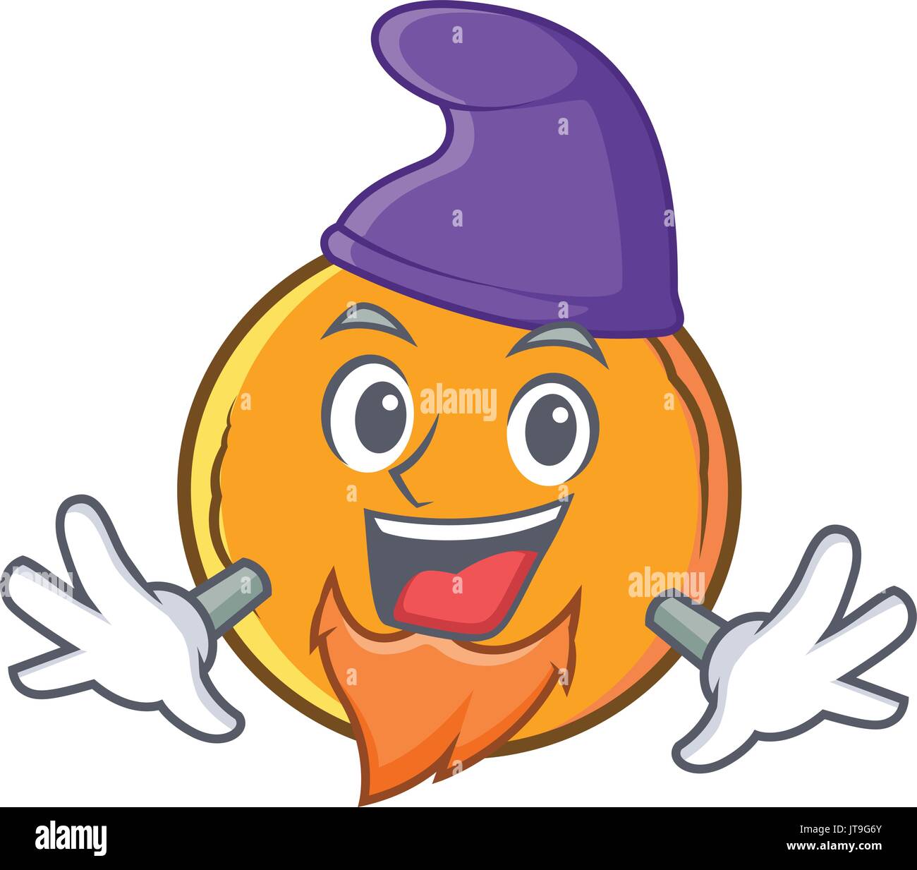 Elf orange fruit cartoon character Stock Vector Image & Art - Alamy