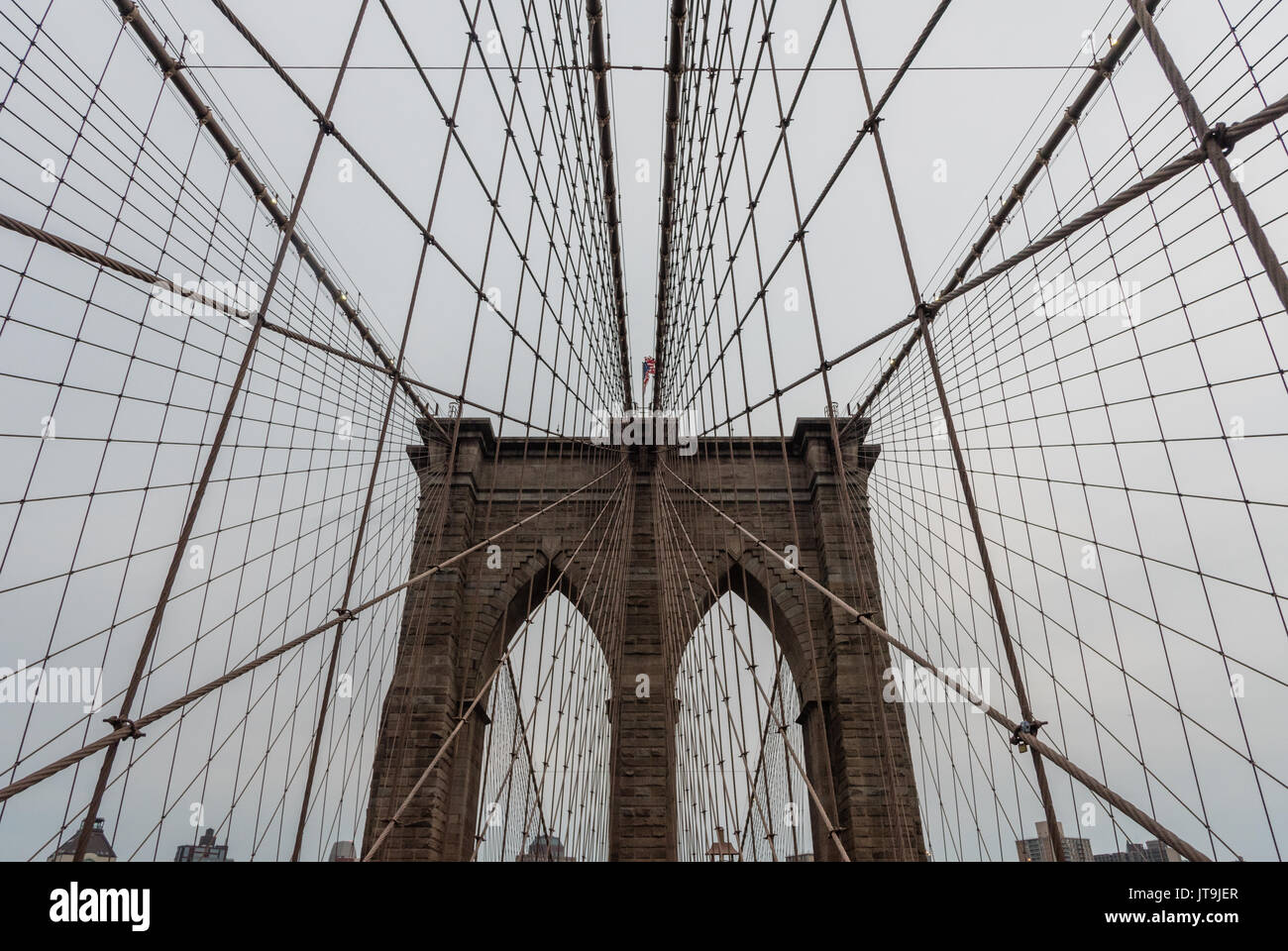 Brooklyn Bridge at dusk Stock Photo - Alamy