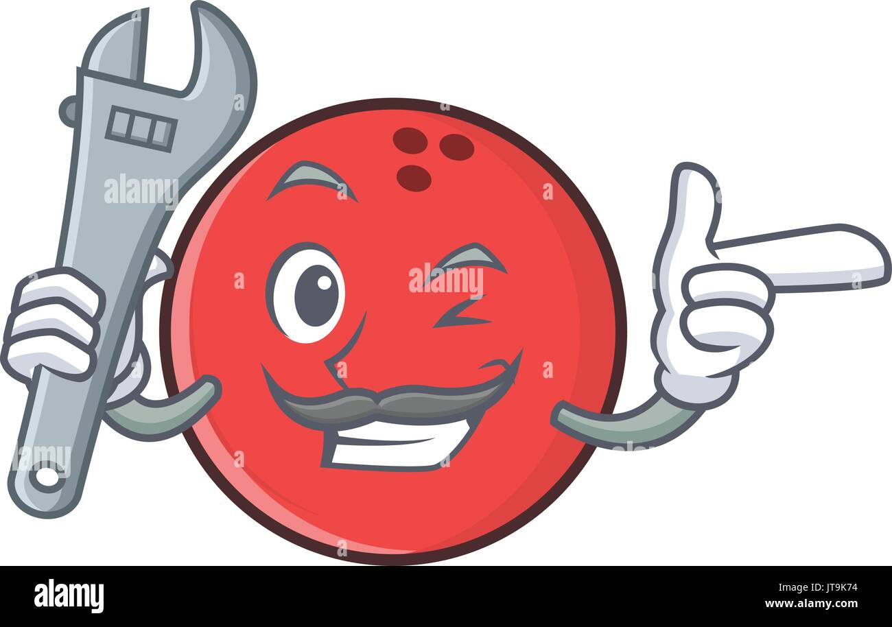 Mechanic bowling ball character cartoon Stock Vector Image & Art - Alamy