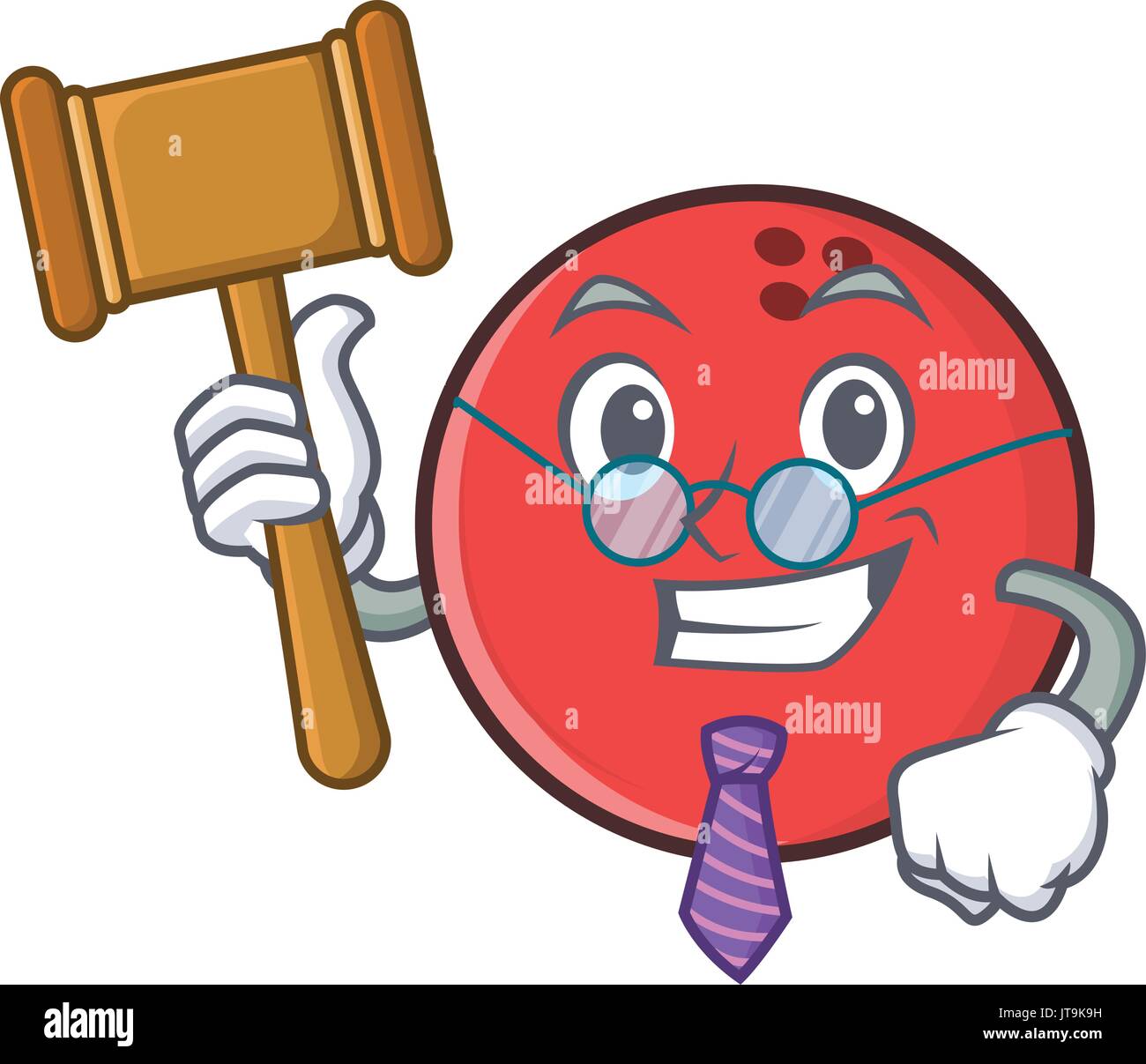 Judge bowling ball character cartoon Stock Vector Image & Art - Alamy