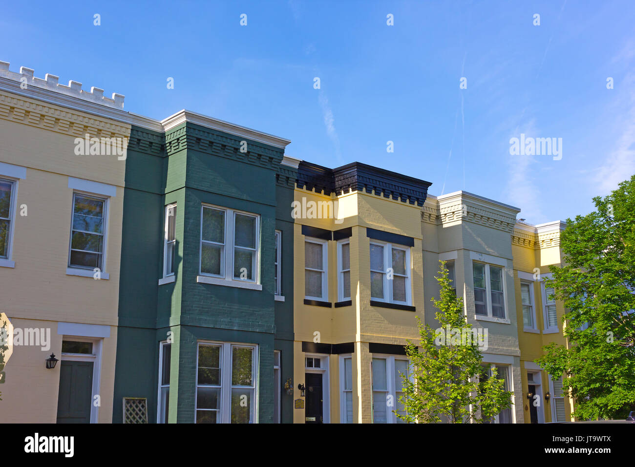 Georgetown neighborhood row houses hi-res stock photography and images ...
