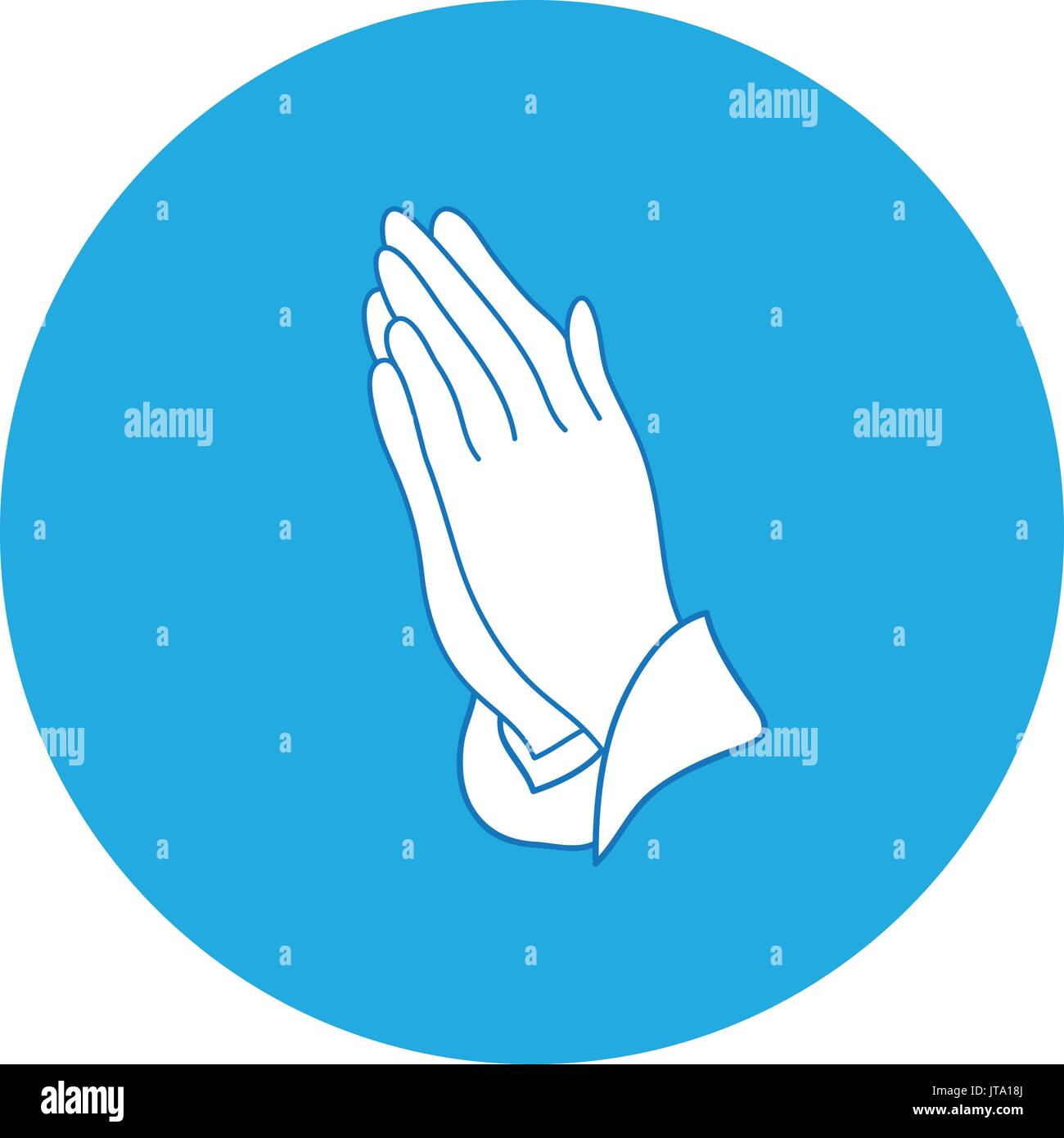 vector illustration of praying hands Stock Vector Image & Art - Alamy