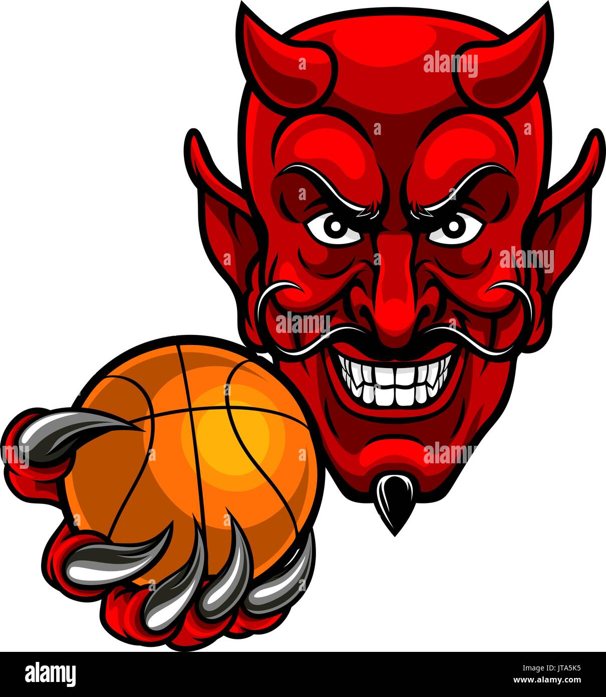 Devil Basketball Sports Mascot Stock Vector Image & Art - Alamy